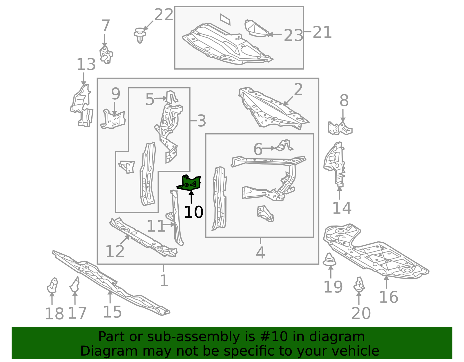 52116-0E020 - High-Quality Radiator Support Bracket for 2010-2015 Lexus ...