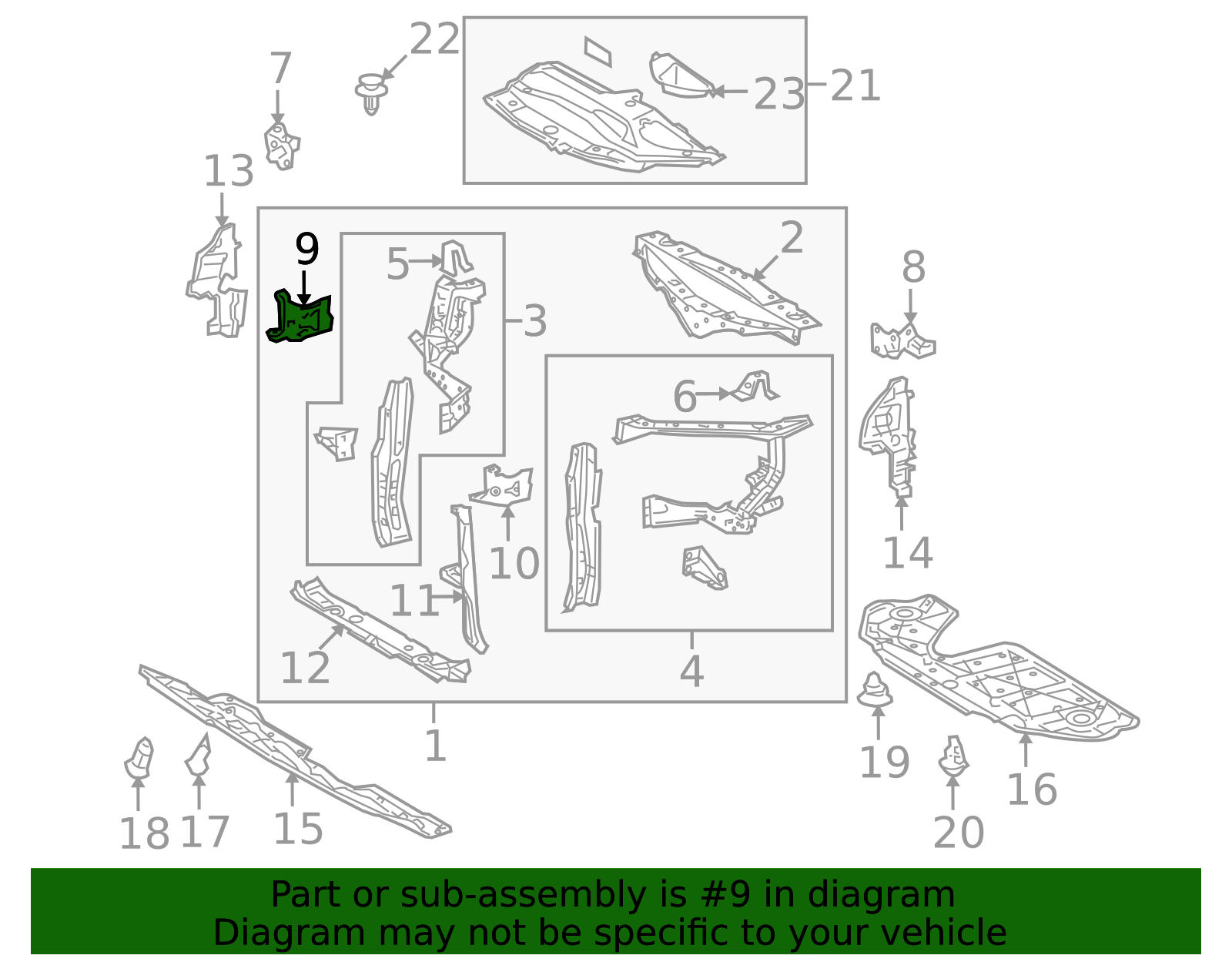 52115-0E030 - High-Quality Radiator Support Bracket for AutoNation Parts