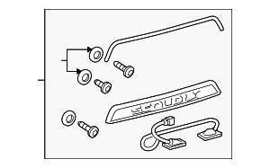 2008-2019 Toyota Sequoia License Molding 76801-0C902 | Lithia Toyota Parts