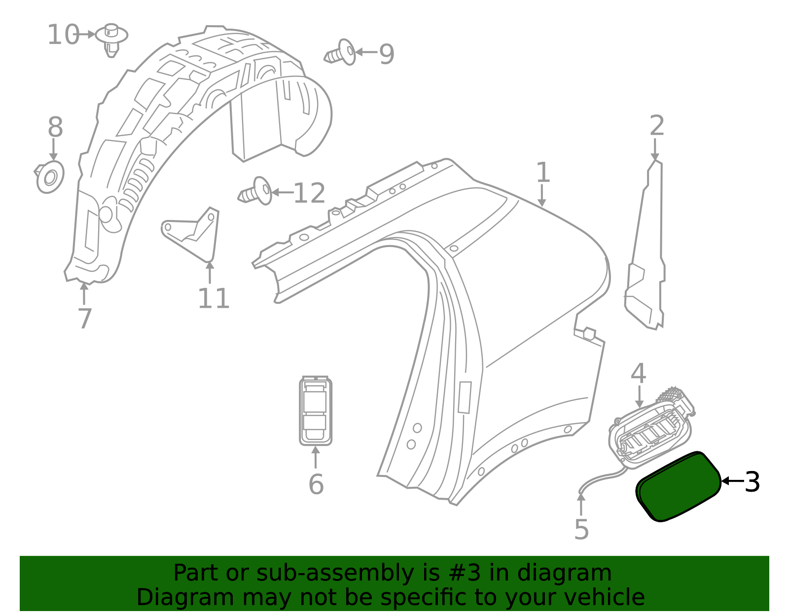 31356737 - Fuel Door - 2019 2020 Volvo XC40 | Volvo OEM Parts Direct