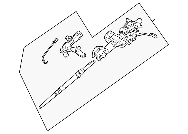 2007-2014 Toyota FJ Cruiser Steering Column 45250-35A10 | Toyota Parts ...