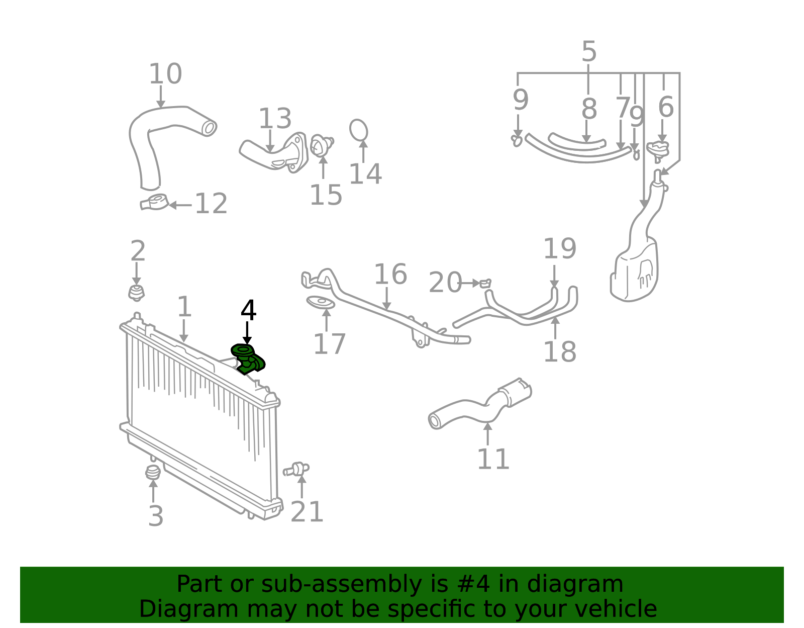 1998-2005 Toyota RAV4 Radiator Cap 16401-7A470 | MotorMotor
