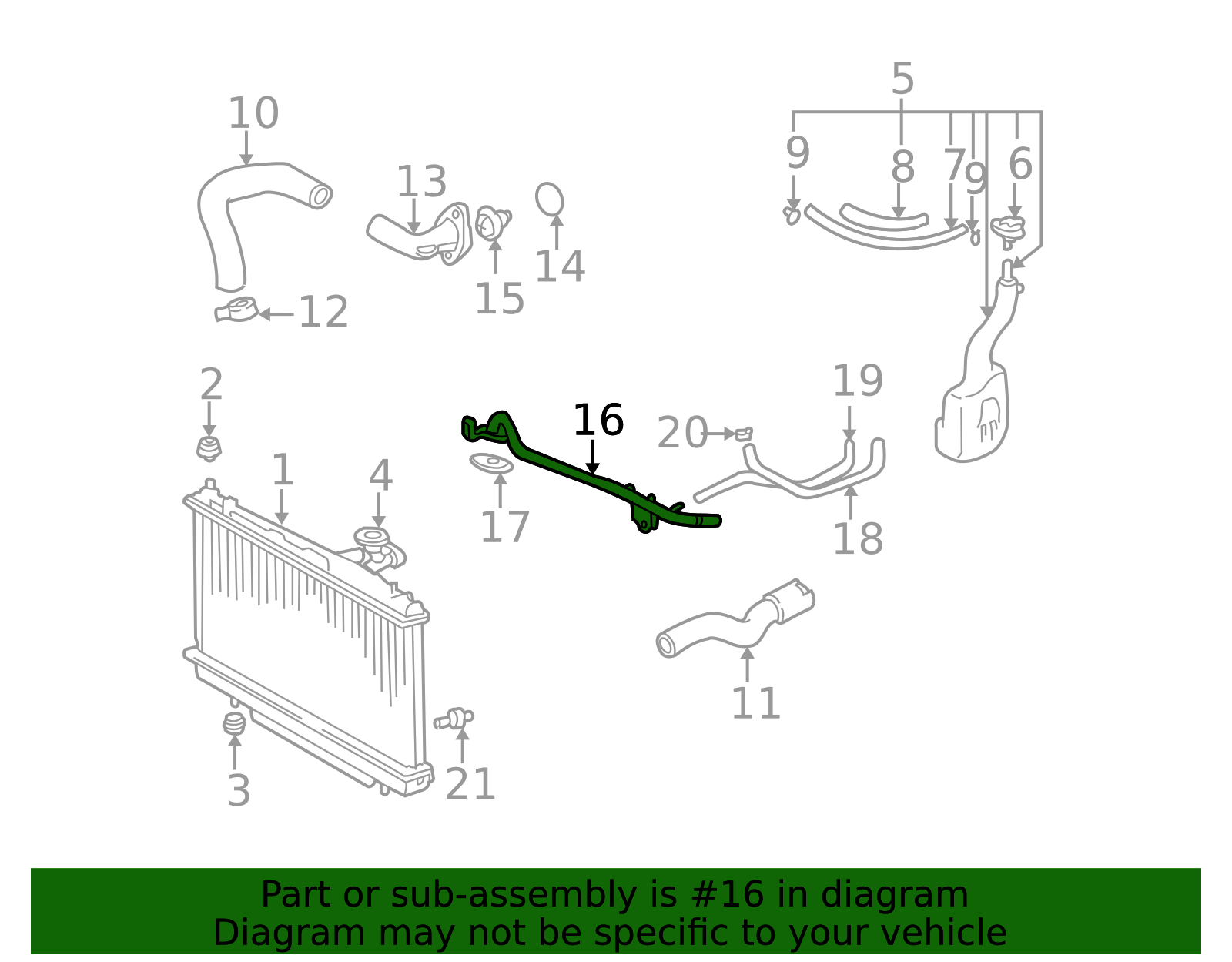 2004-2005 Toyota RAV4 By-Pass Pipe 16268-28100 | MotorMotor