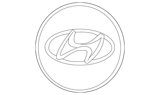 Hyundai - 52960-BE200 - Center Cap - 2024-2025 Hyundai | OEM Hyundai ...