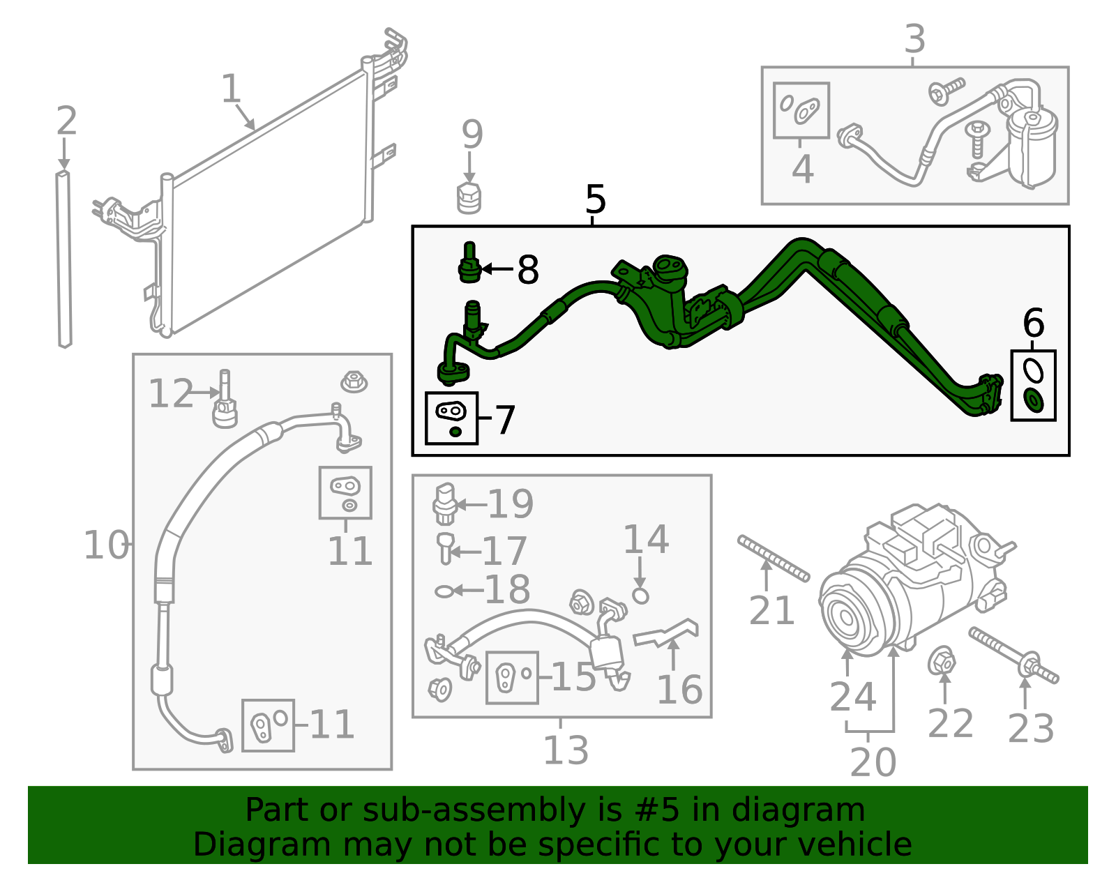 2011-2019 Ford Motorcraft™ A/C Refrigerant Suction Hose YF-37151 | Ford ...