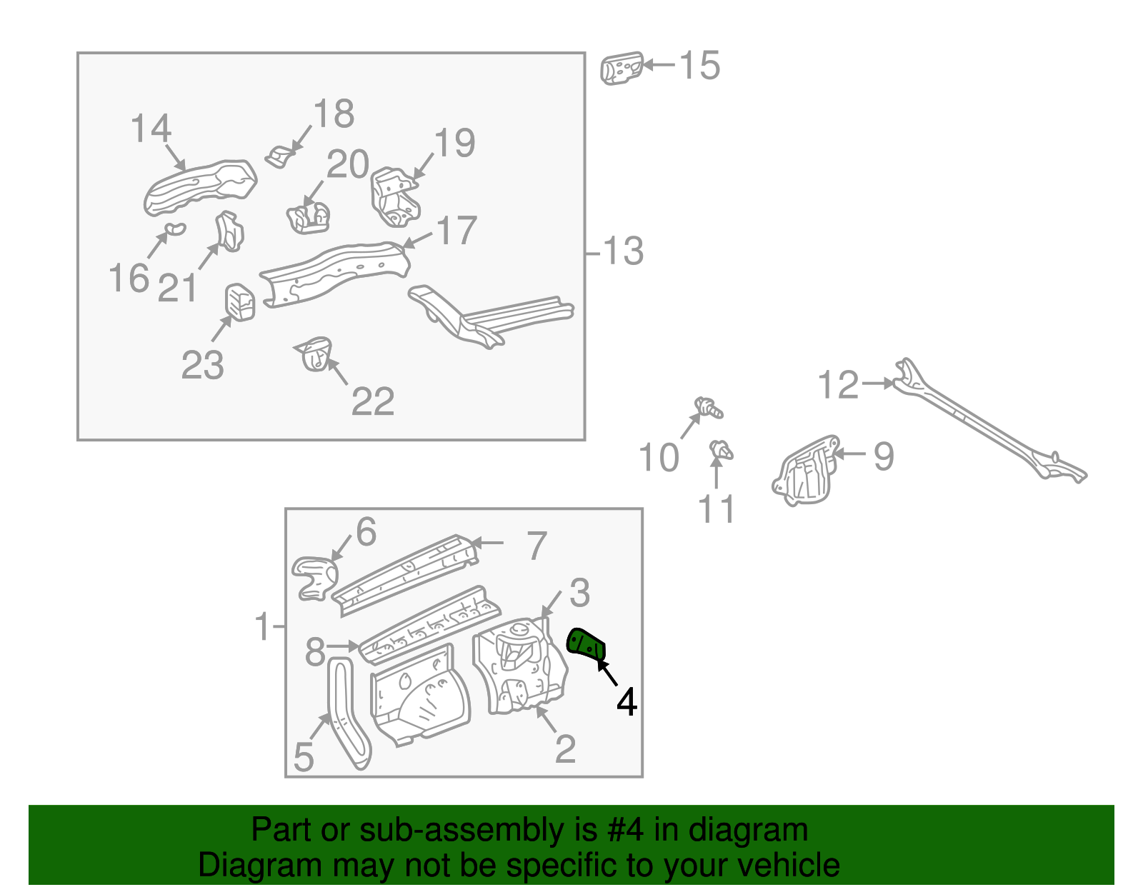 53714-06010 - 2002-2006 Toyota Camry - Front Extension | Discount Parts ...