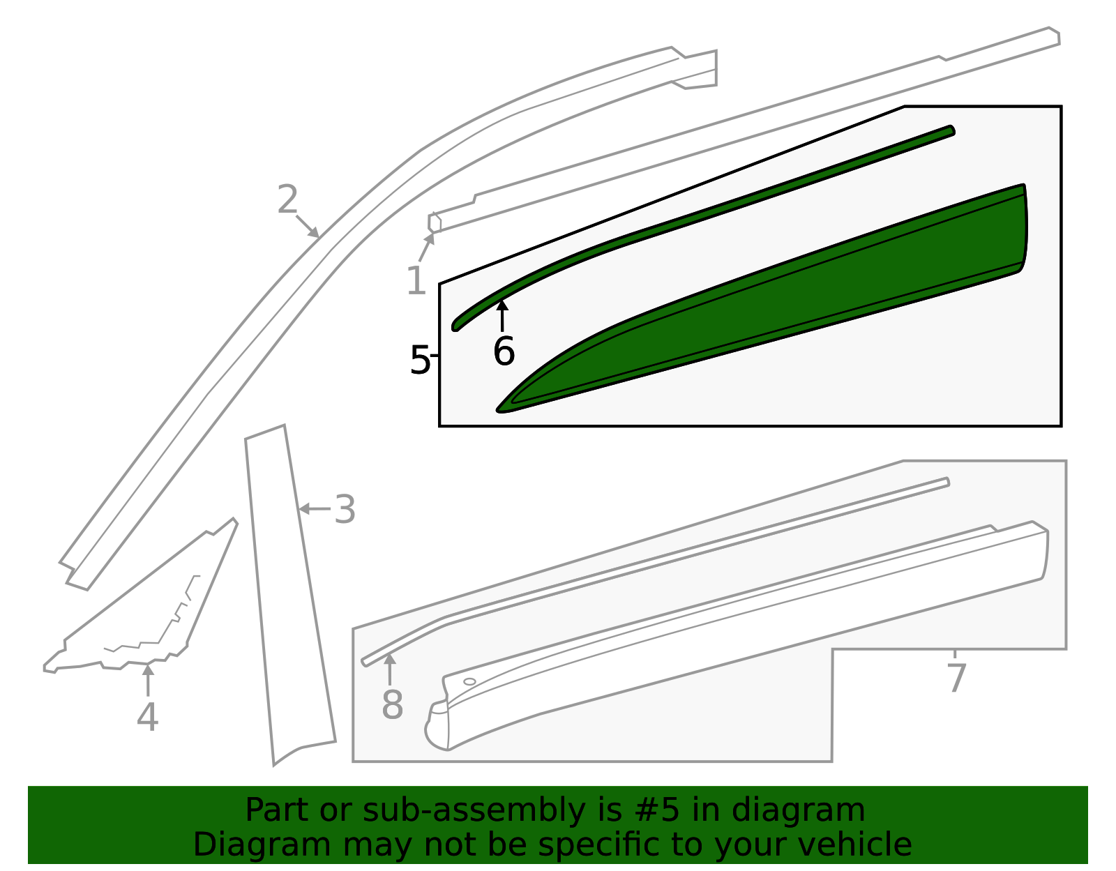 75731-30613 - Upper Trim Longo Toyota Parts