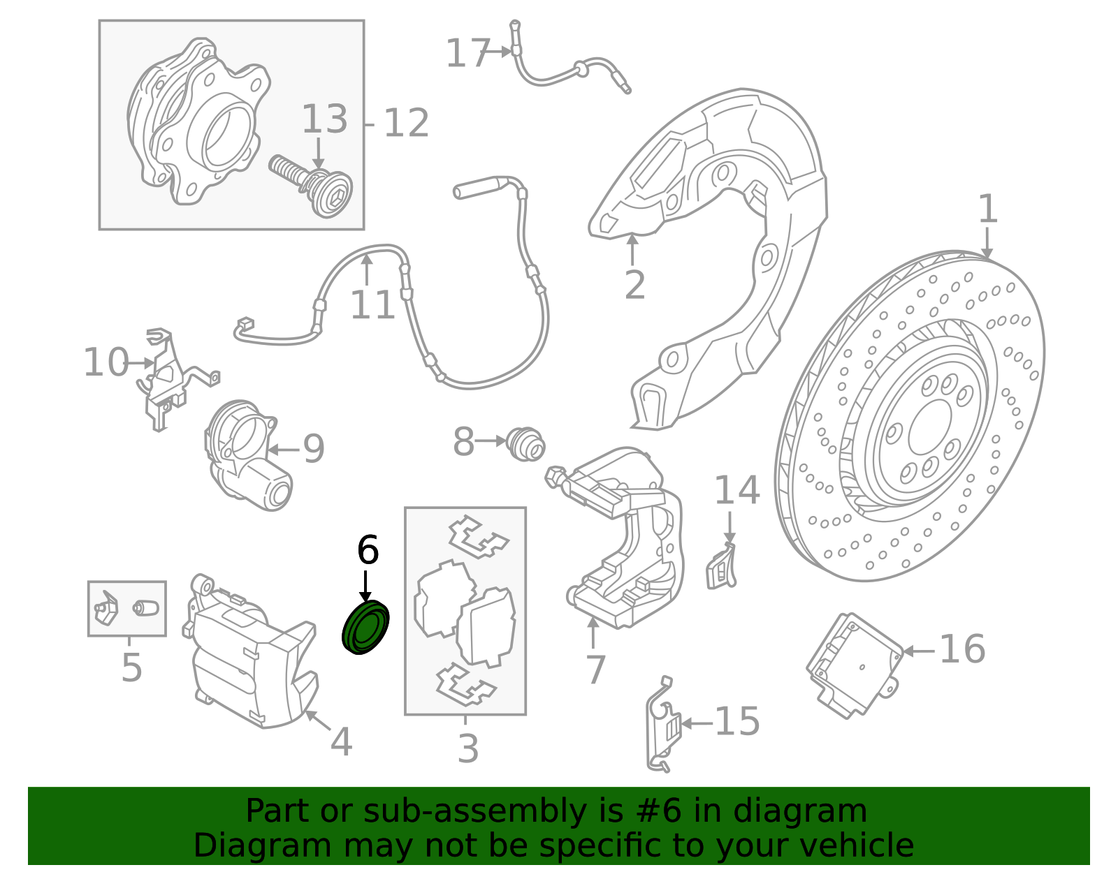 34-20-6-786-064 - 2011-2024 BMW - Disc Brake Caliper Piston Seal ...
