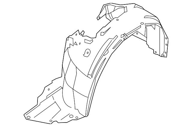 2013-2019 Nissan Sentra Fender Liner 63841-3SH0A | QuirkParts