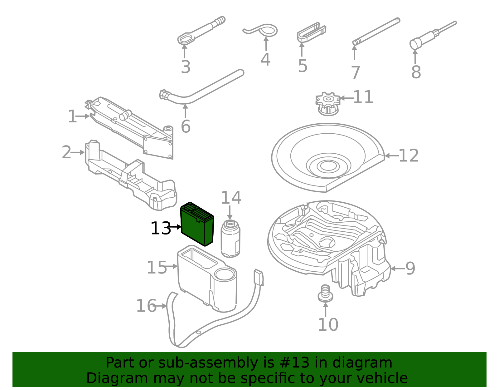 8P0-012-615-E - High-Quality Tire Repair Kit for AutoNation Parts