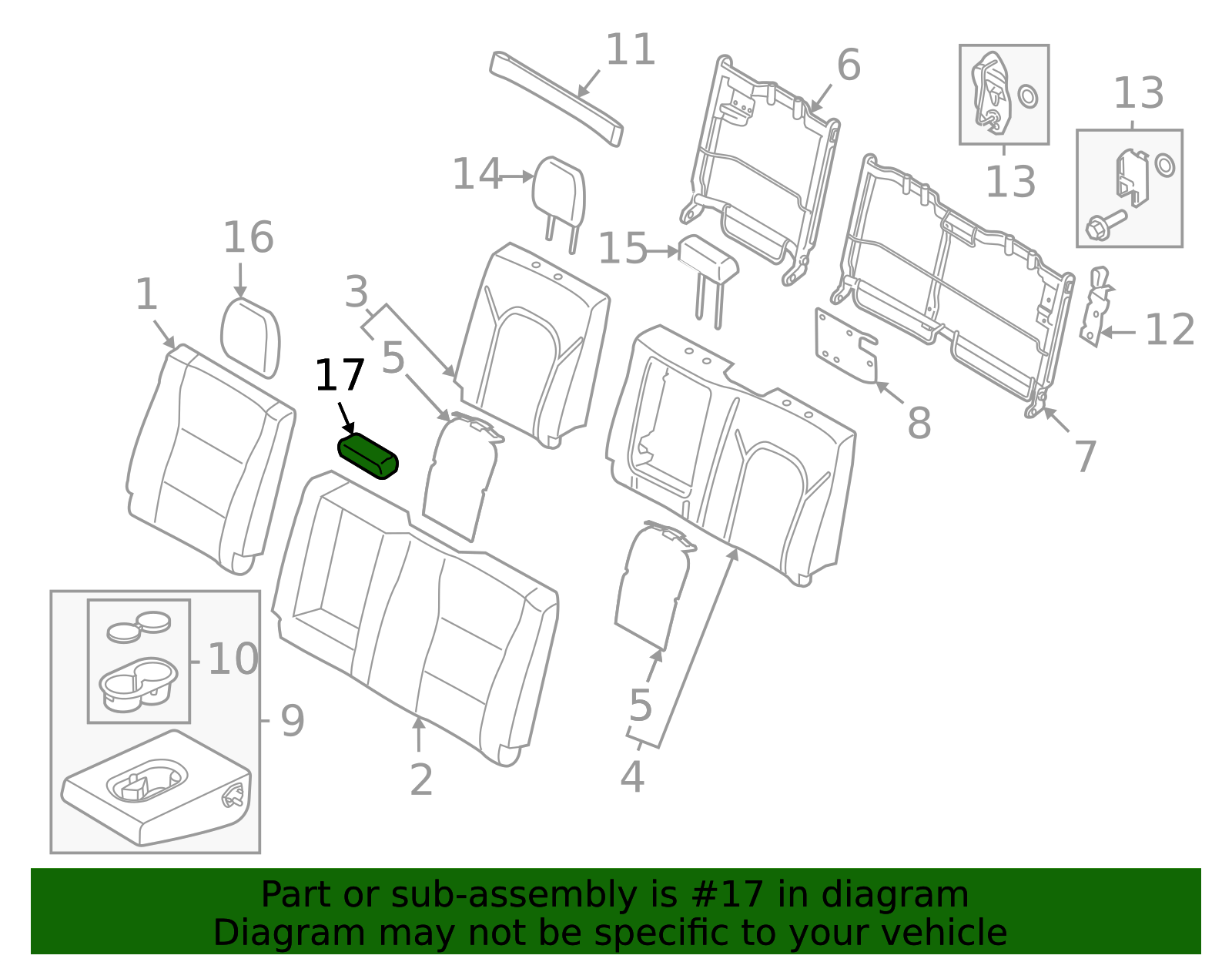 ML3Z-18501A05-AE - 2021 Ford F-150 - Headrest Cover | Dealer Auto Parts
