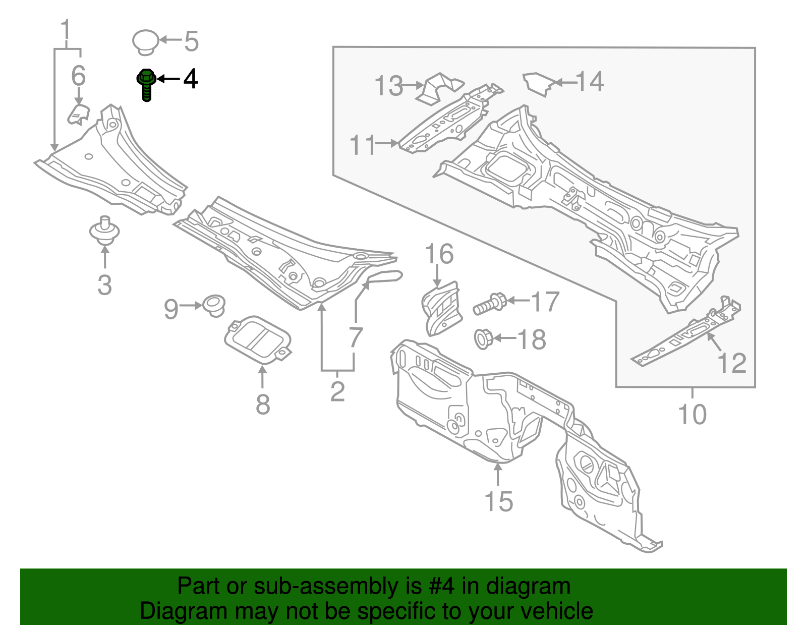 9CF600516B - Genuine OEM Mazda Radiator Support Splash Shield Screw ...