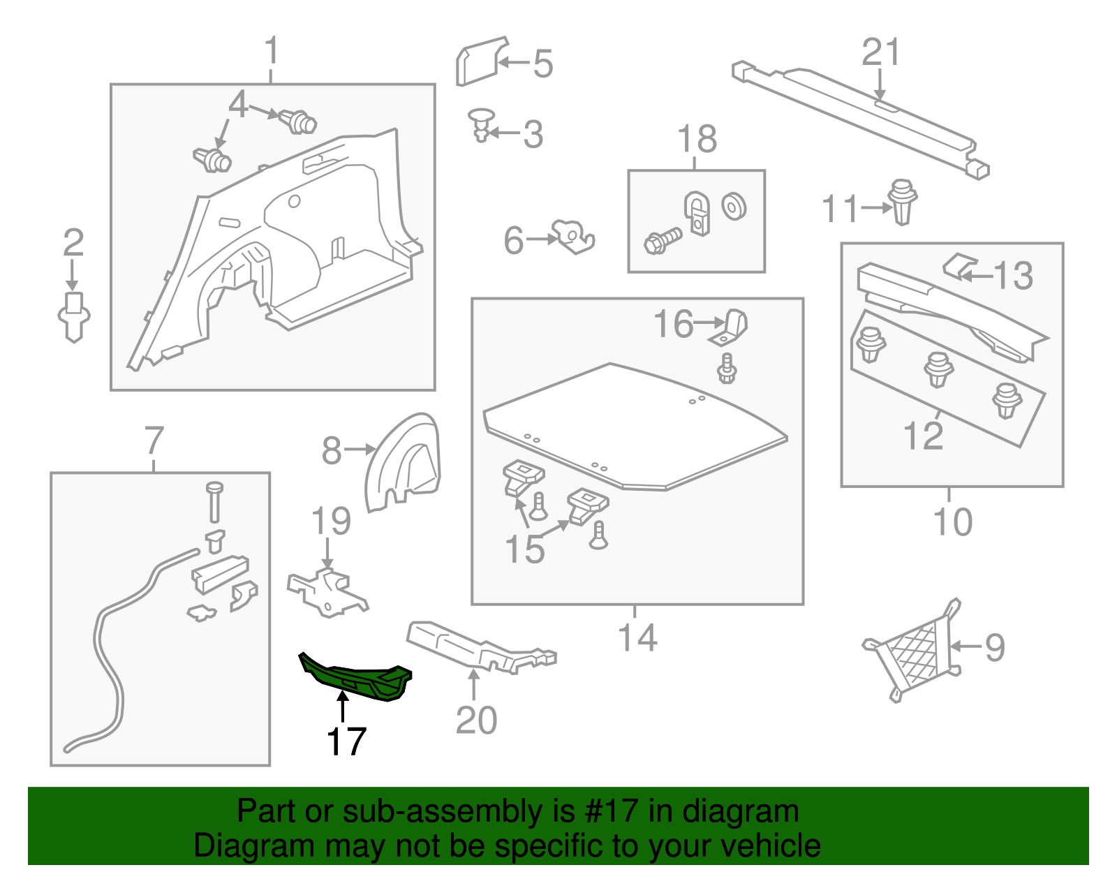 2012-2016 Honda CR-V Floor Cover 74680-T0B-A00 | Honda Factory Parts