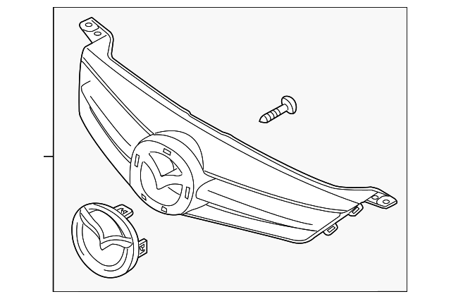 2006-2008 Mazda 6 Grille Assembly GP7A-50-710C-CC | RealMazdaParts.com