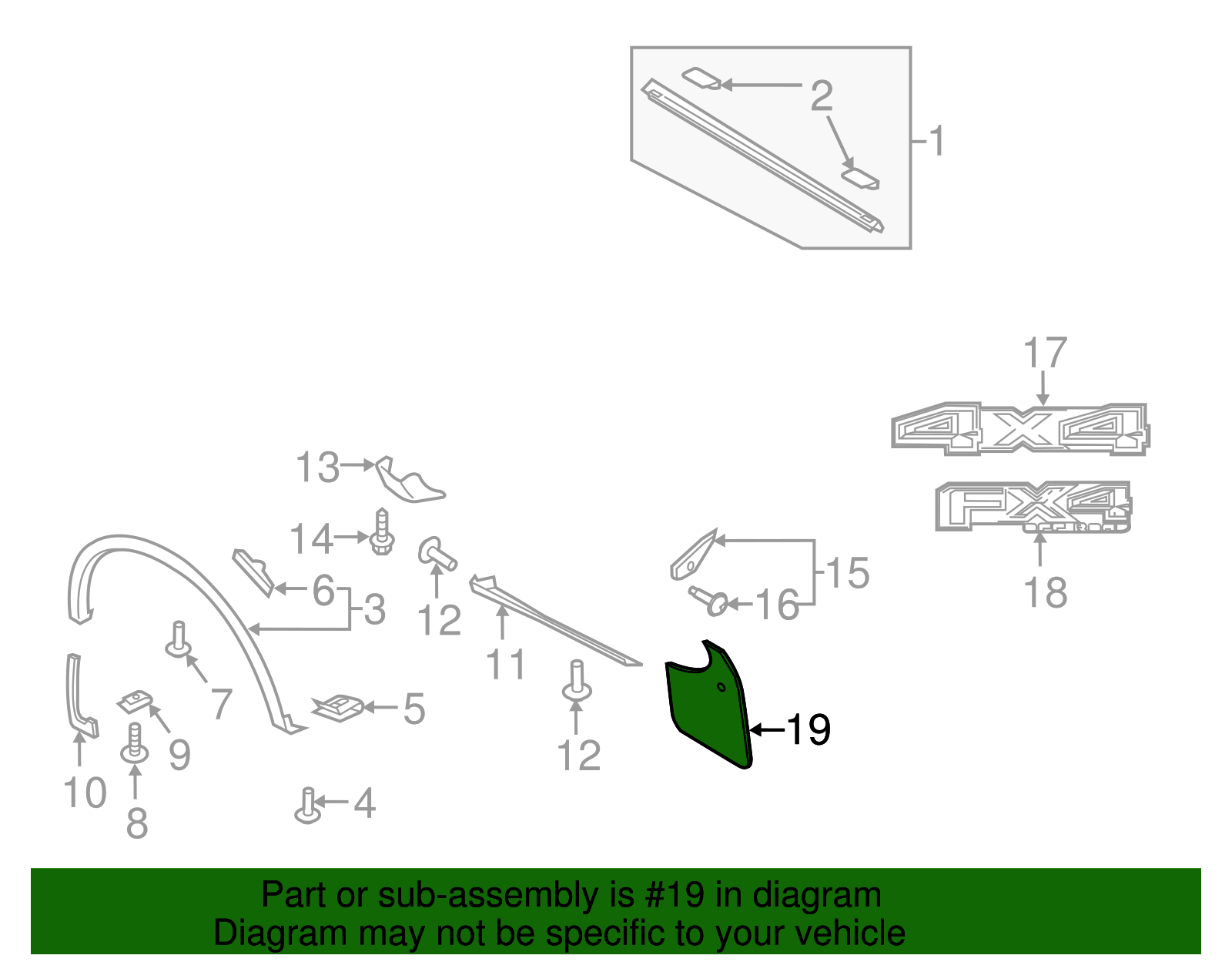CL3Z-16A550-V - Splash Guards, Heavy Duty, Black 2017-2022 Ford | Ford ...