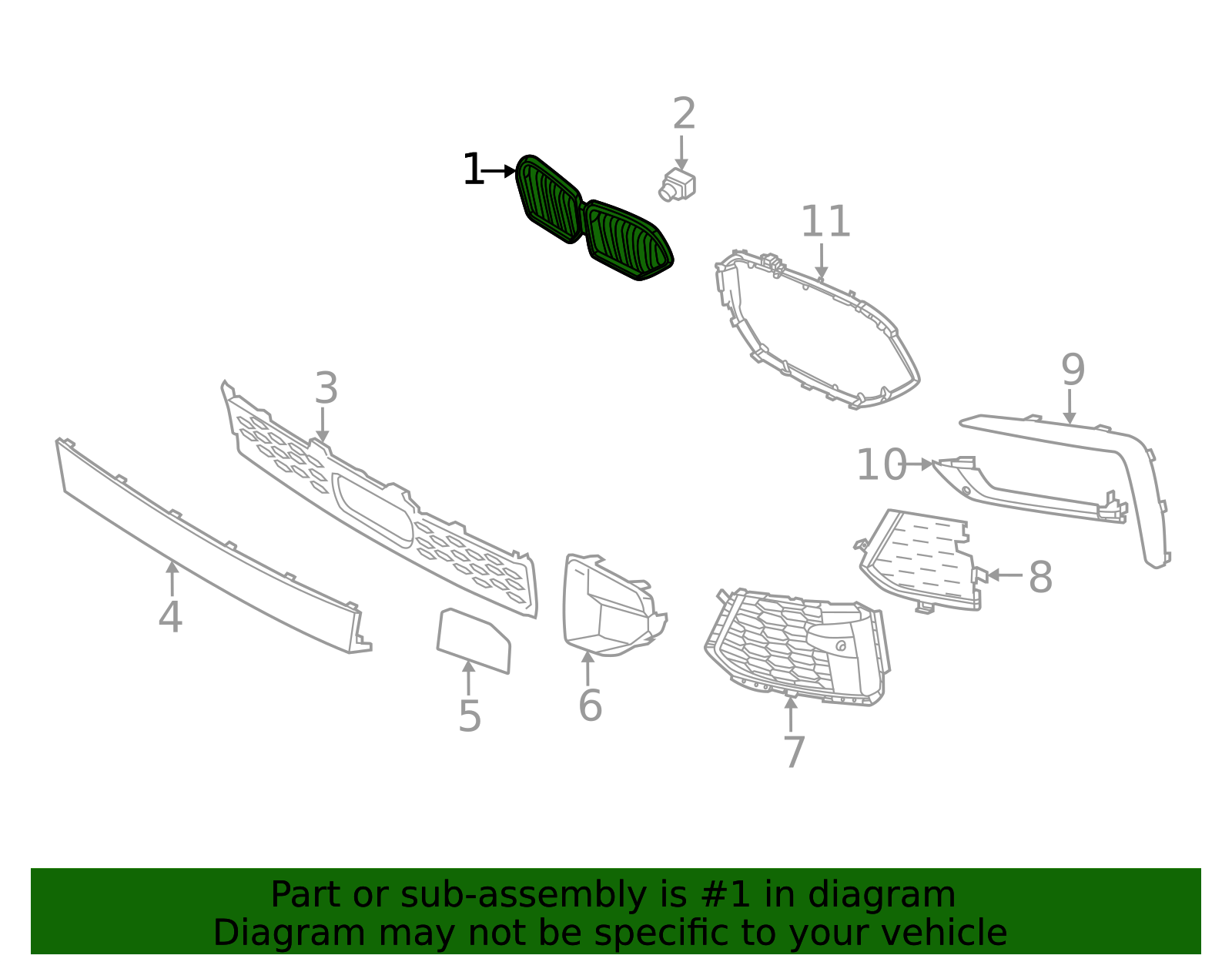 2020-2023 BMW X6 2020-2023 BMW X6 - Upper Grille 51-13-8-745-303 | BMW ...
