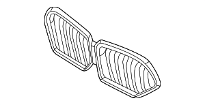 51138494884 - 2020-2023 BMW X6 Upper Grille (51-13-8-494-884) | BMW of ...