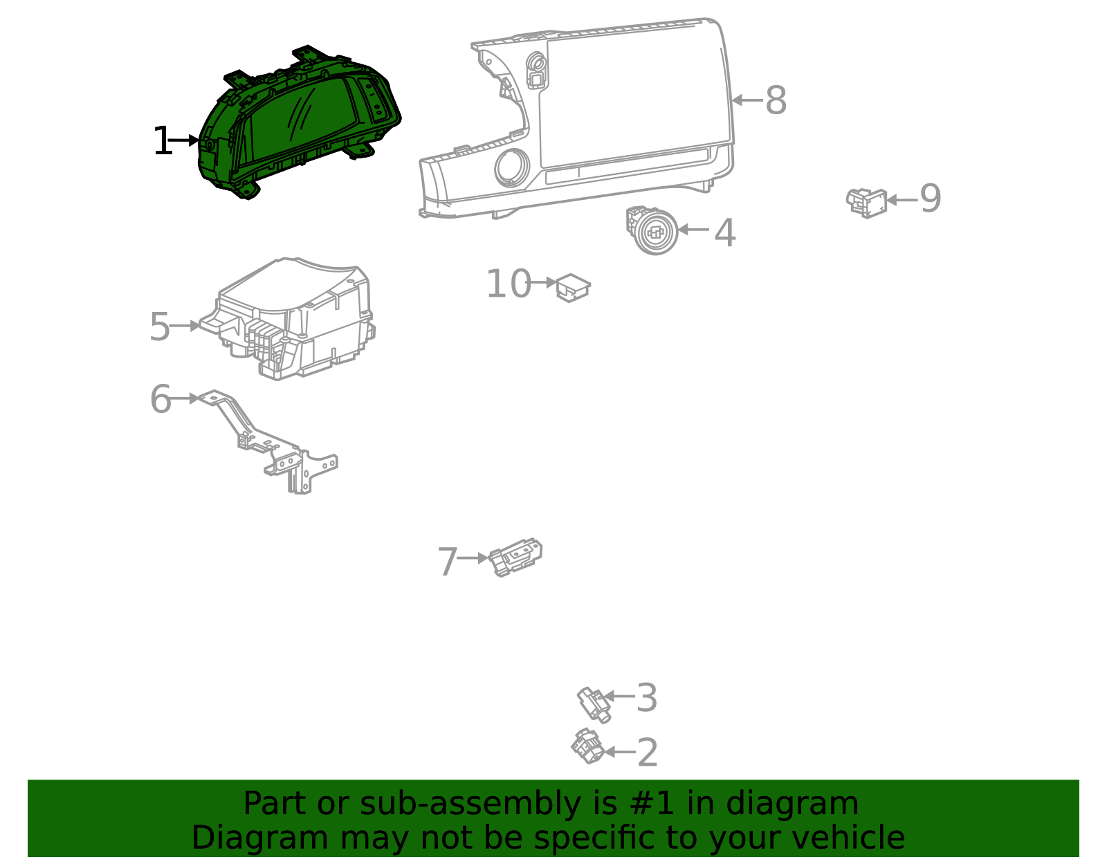 2021-2022 Chevrolet Corvette Instrument Cluster 86534685 | Shop Matick ...