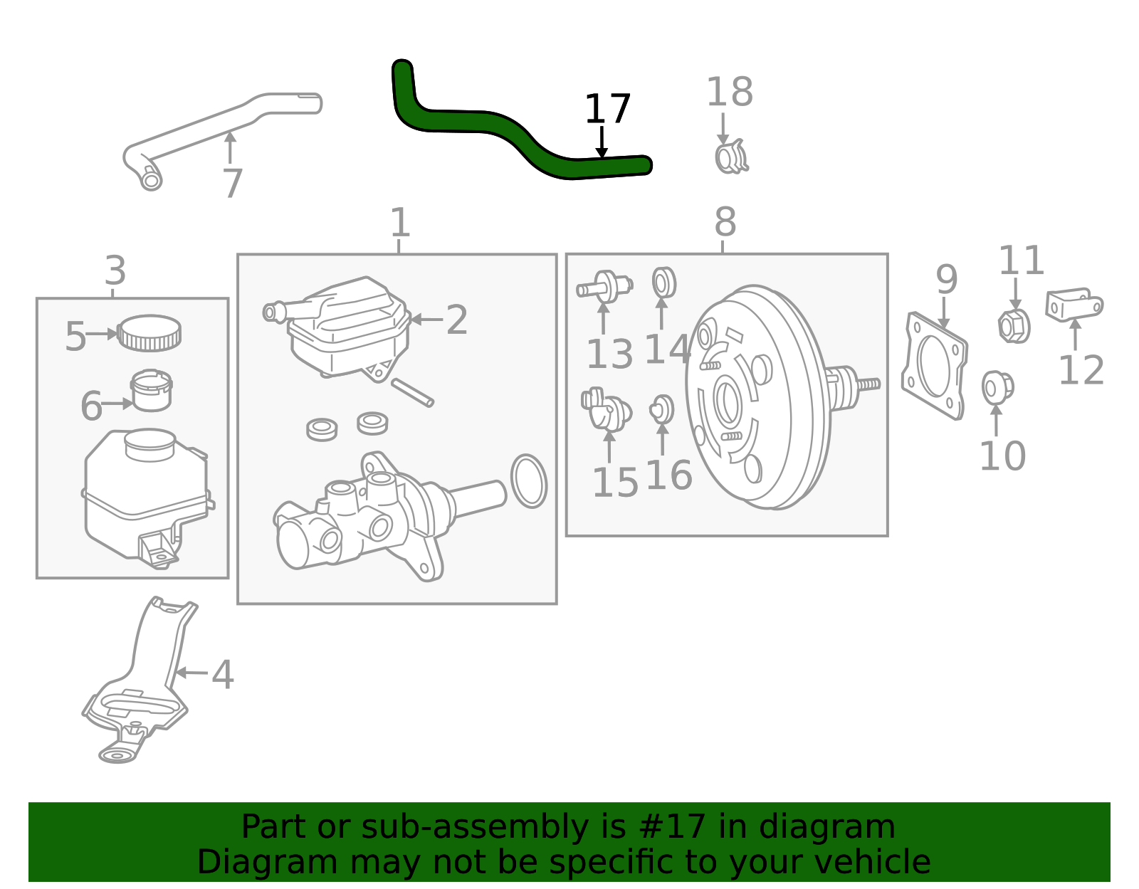 2024-2025 Toyota Grand Highlander Booster Hose 44773-0E160 | Toyota ...