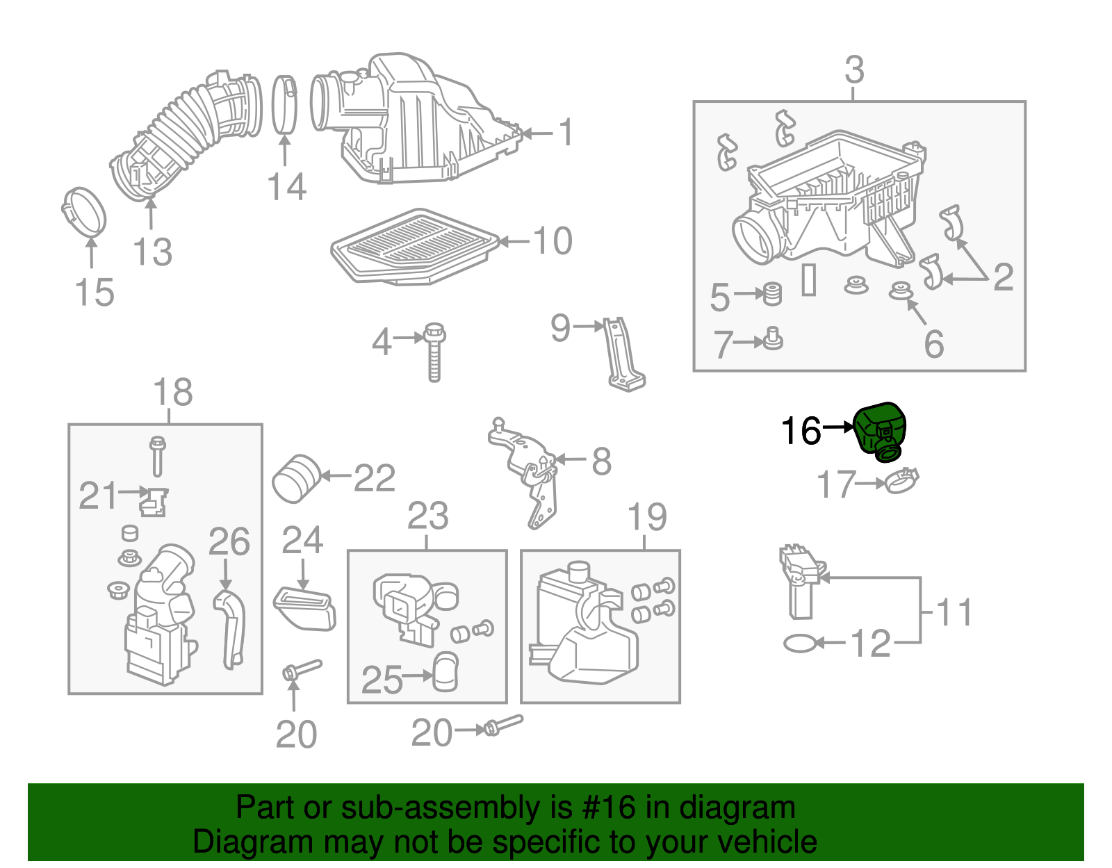 17229-REZ-A00 - Air Resonator 2010-2011 Honda CR-V | Honda Parts Online
