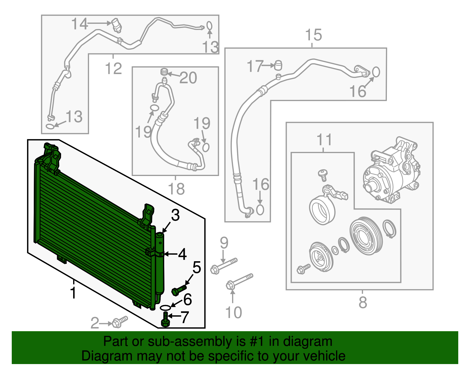 2021-2025 Mazda CX-5 Condenser Assembly KD45-61-480A | Mazda Parts Deals
