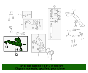 Suspension Control Arm (Left, Front, Lower) - 1998-2007 Toyota Land ...