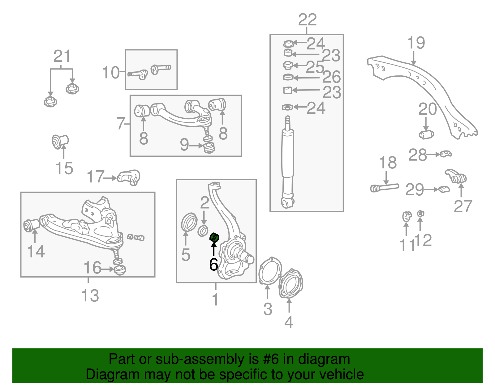 1998-2007 Toyota Land Cruiser Bearing 90364-33011 | OEM Parts Online