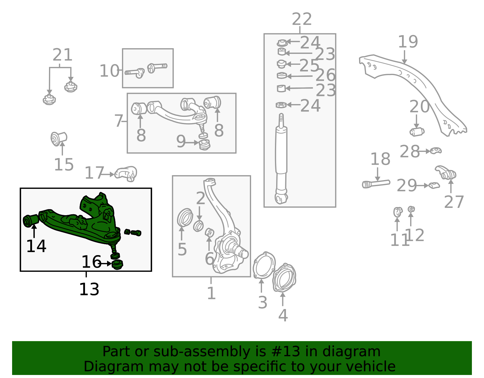 48640-60010 - Lower Control Arm - 1998-2007 Toyota Land Cruiser | Nucar ...