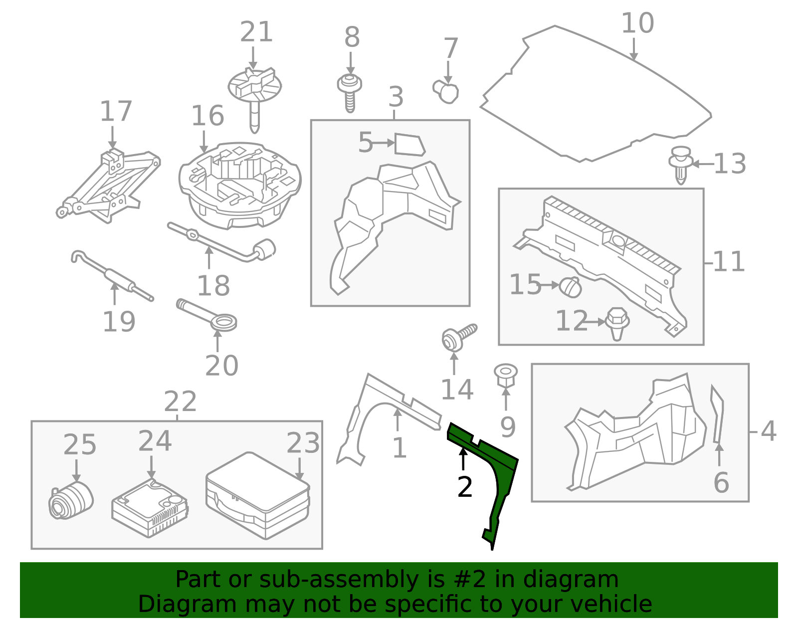 85784-2T000 - Partition Panel 2011-2015 Kia Optima | Kia.Parts Store