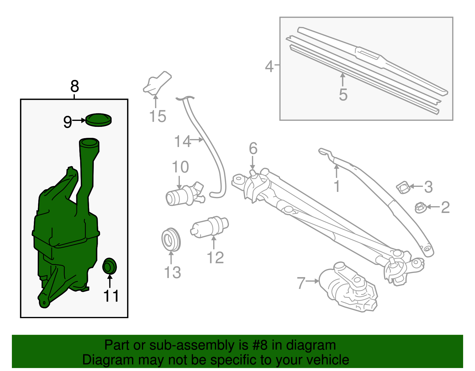 85315-06220 - Washer Reservoir 2012-2019 Toyota | Longo Toyota Parts