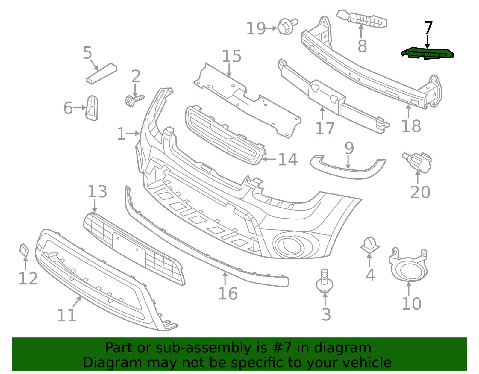 2012-2013 Kia Soul Side Bracket 86552-2K500 | OEM Parts Online