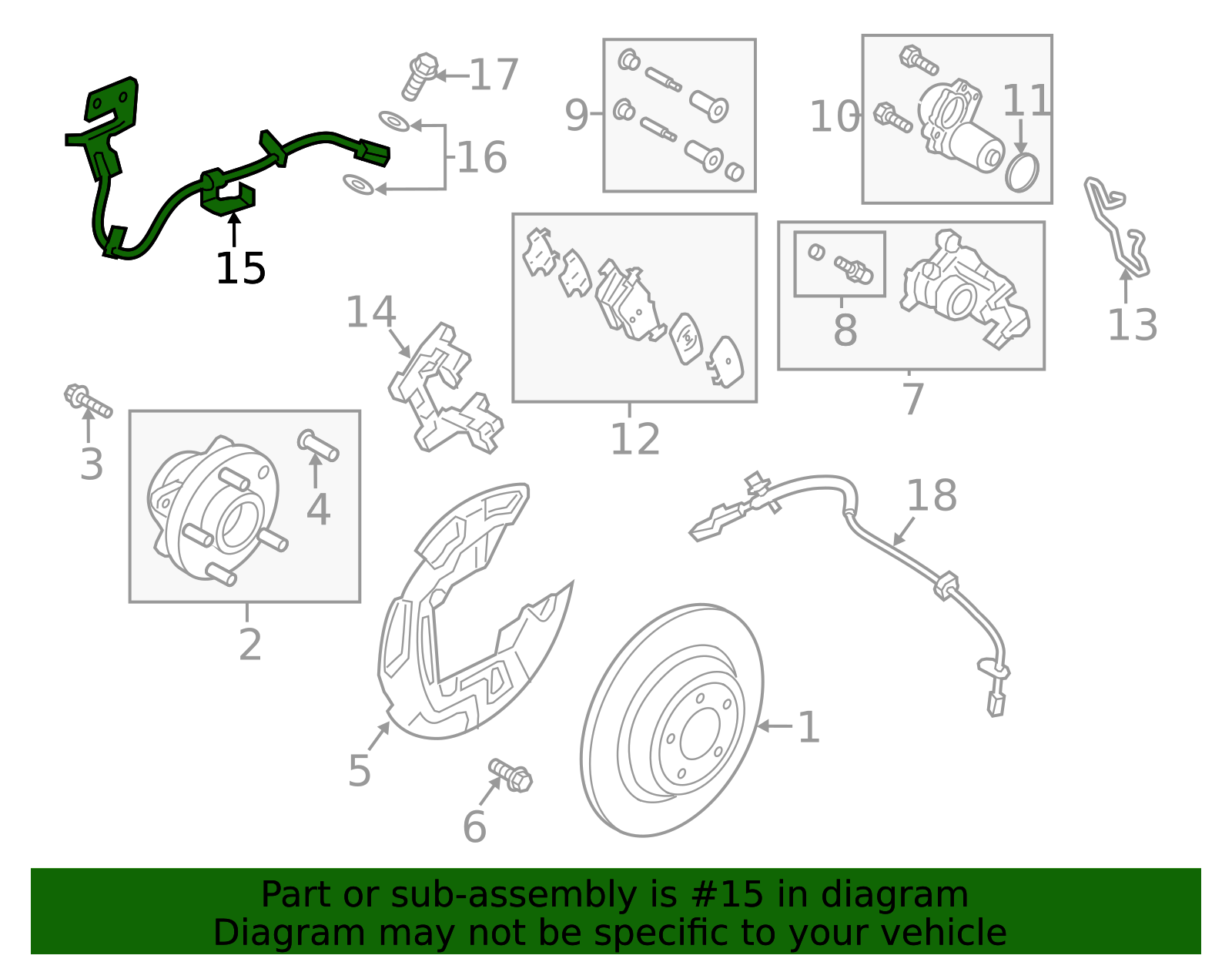 2013-2020 Ford | Motorcraft™ Brake Hydraulic Hose | BRHR-202 | Walls ...
