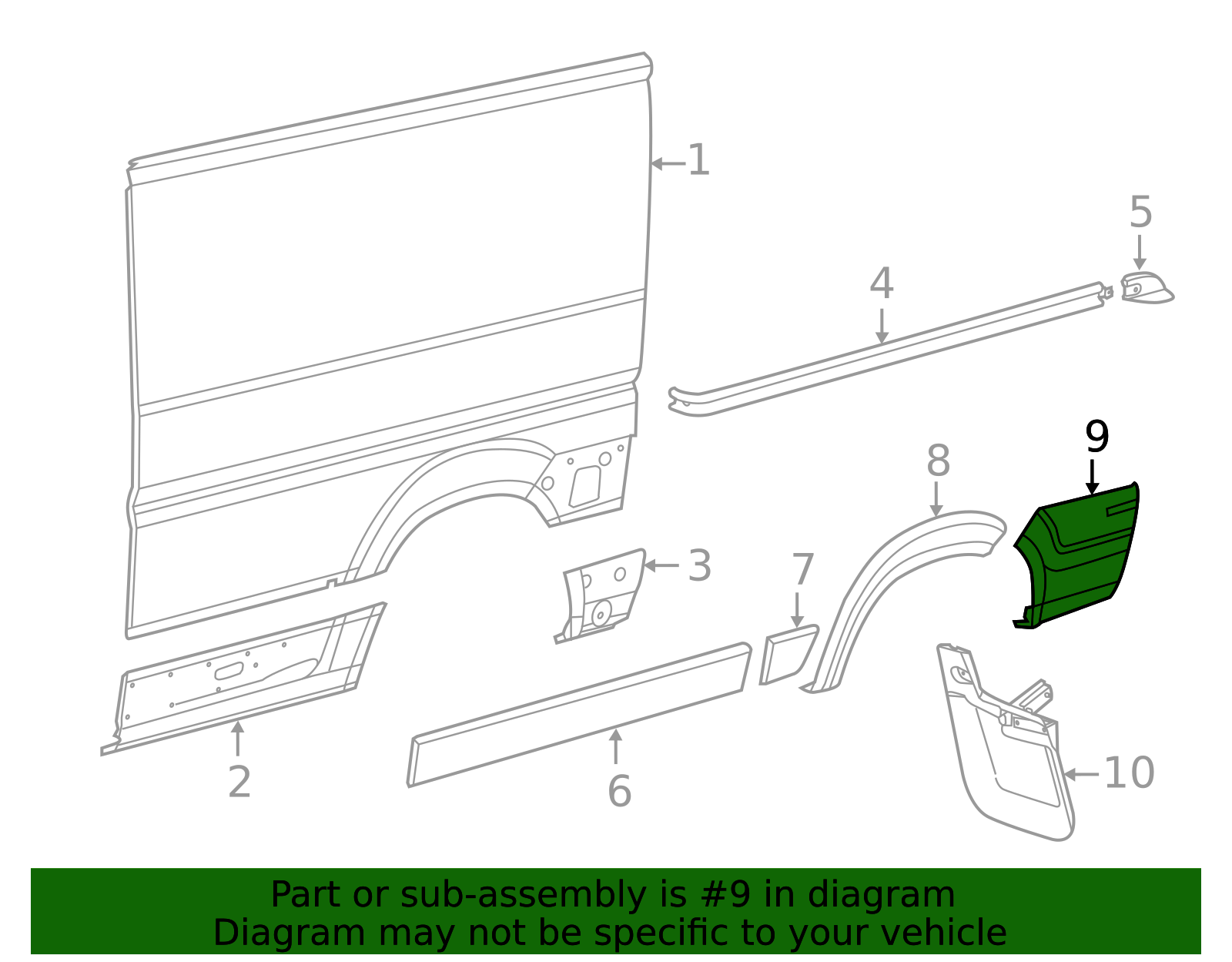 2014-2018 Ram Sill Molding 1ZT37LAHAA | Mopar Parts Canada