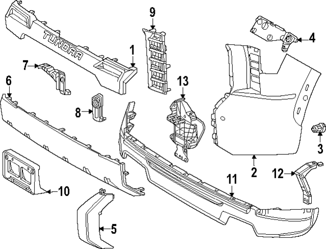 Genuine OEM Toyota Bumper Covers | Toyota Parts Center