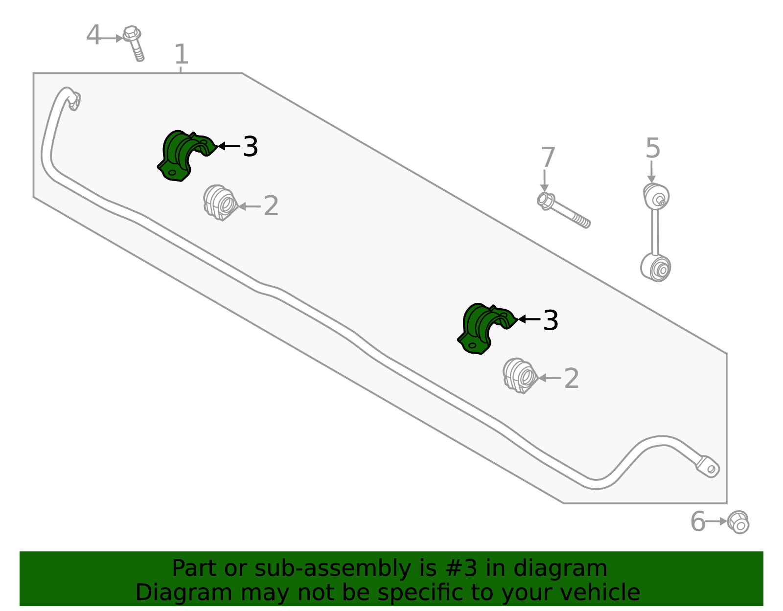 Hyundai - 55516-AR000 - Stabilizer Bar Bracket - 2022-2025 Genesis ...