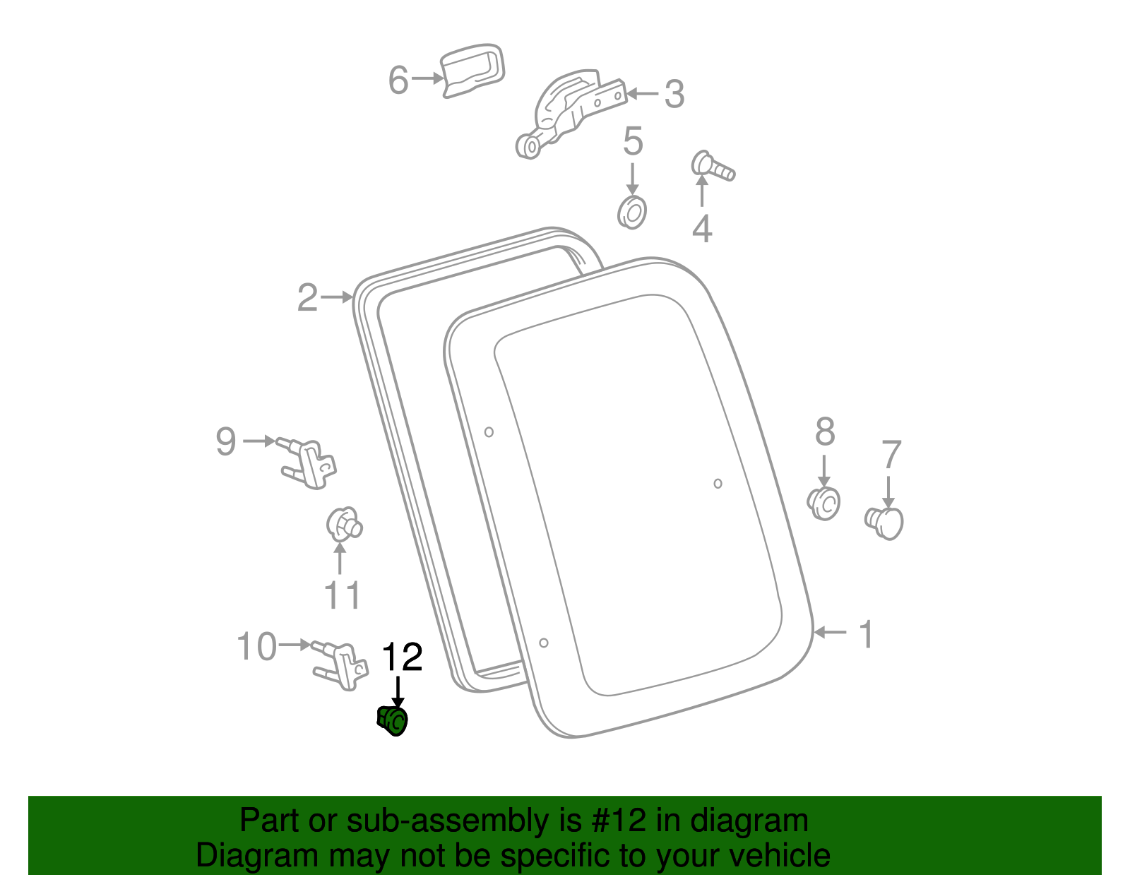 90080-17182 - Mirror Assembly Nut 1994-2024 Toyota | Longo Toyota Parts