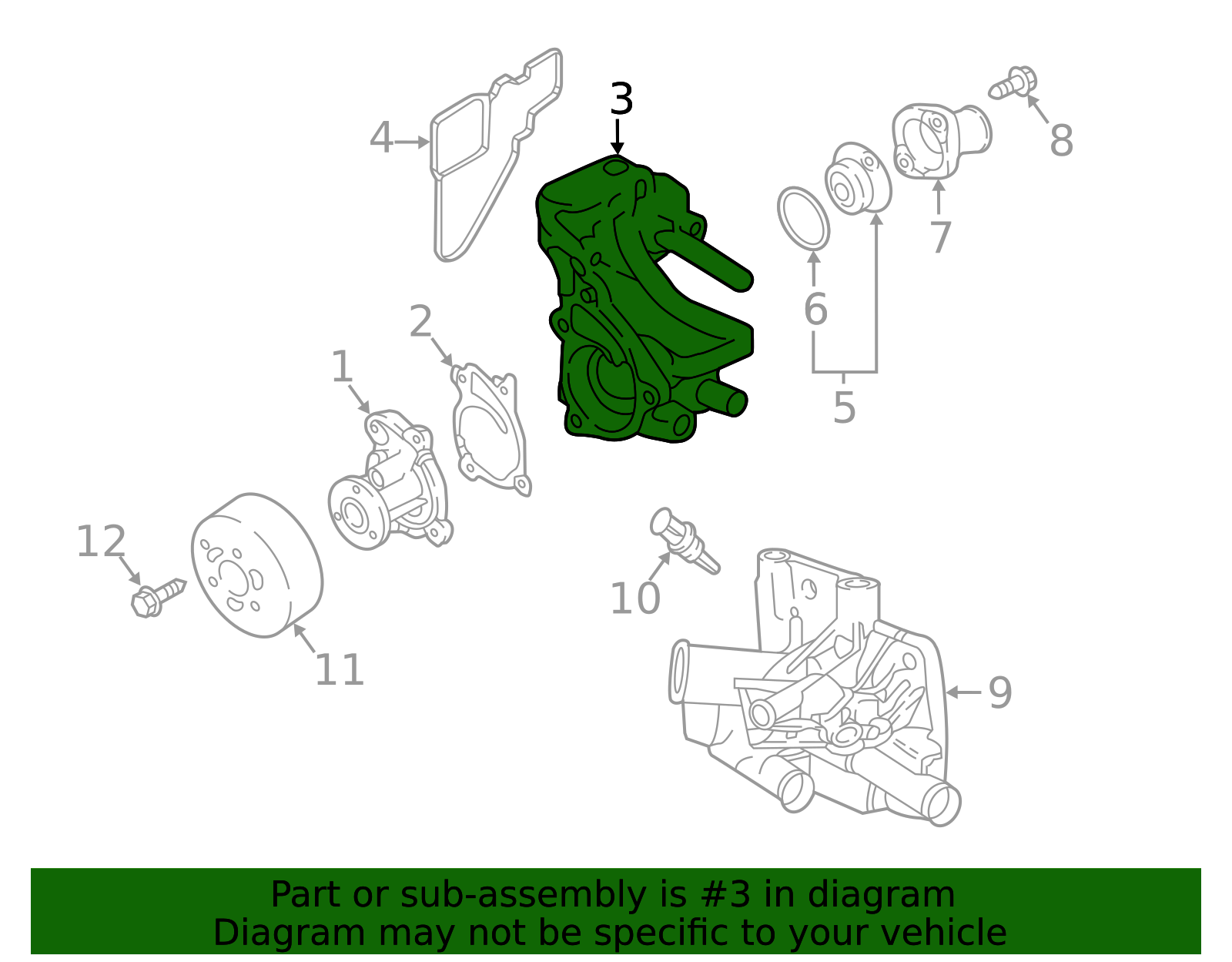 Genuine Housing - 11061-5RB0A | NissanParts.cc | Nissan Parts Store