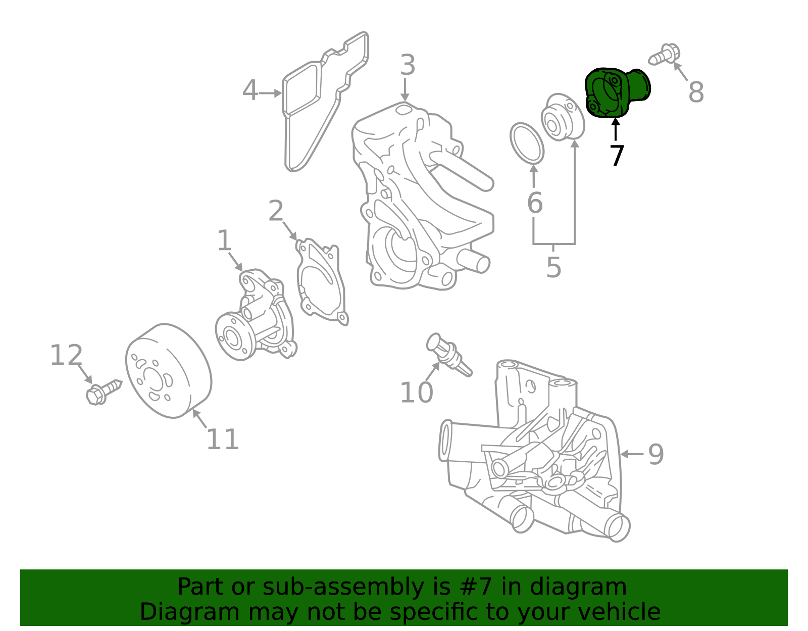 2018-2025 Nissan Water Inlet 13049-5RL0A | Nissan Parts Central