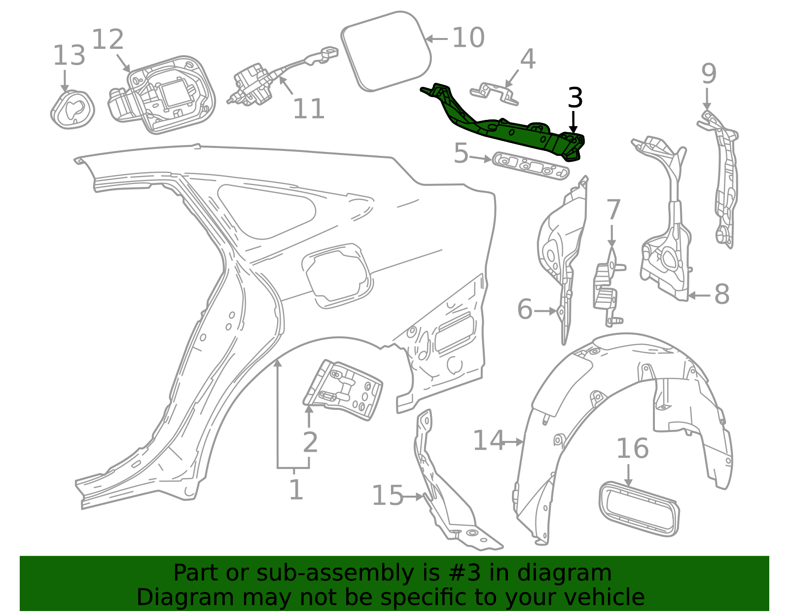 Genuine Official Toyota Body D-Pillar part# 61622-62020 for 2021-2025 ...