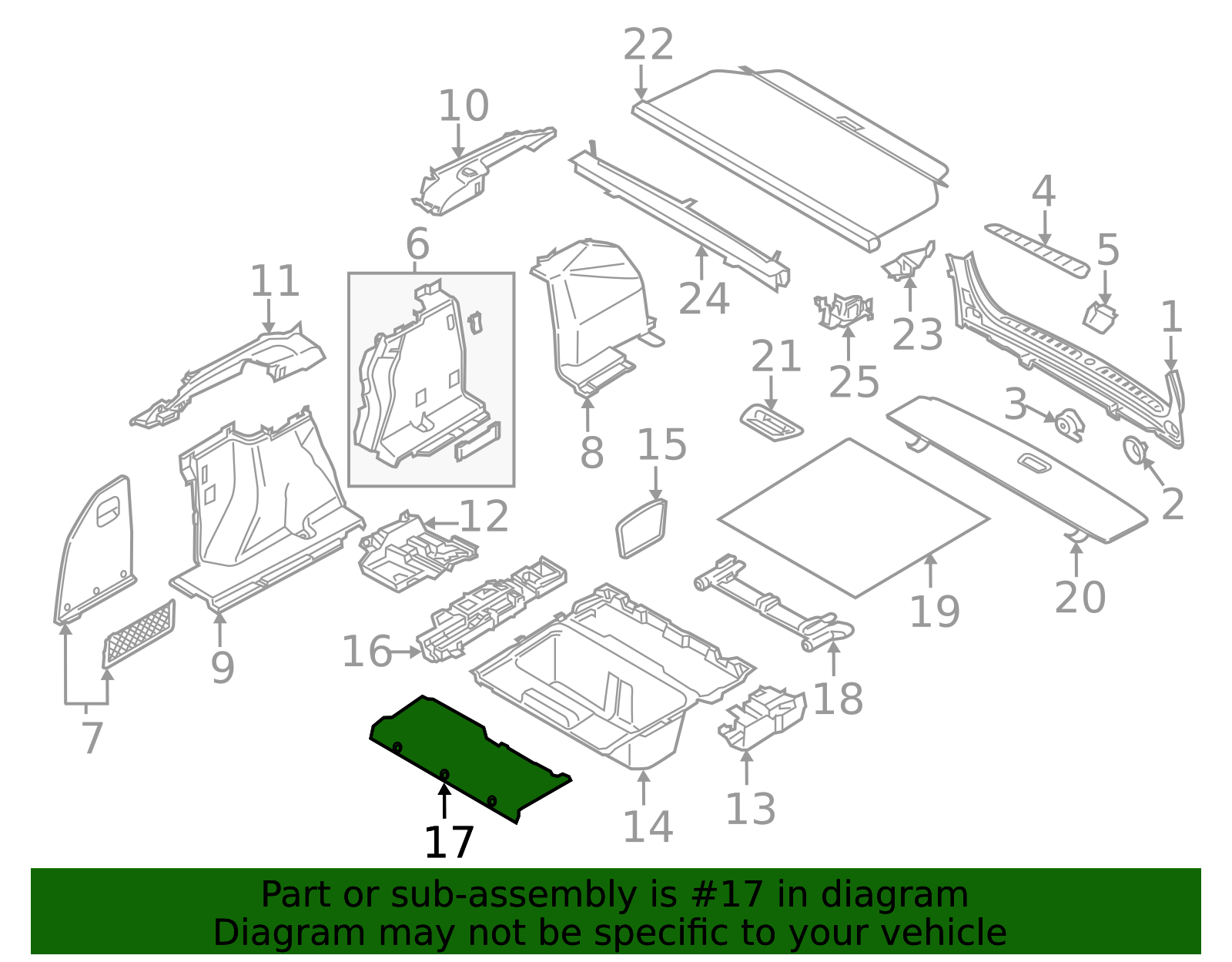 51477294990 - 2014-2019 BMW Tray (51-47-7-294-990) | BMW of South ...