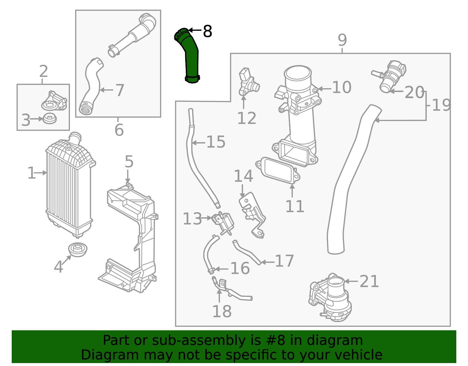 2021-2025 Hyundai Inter-Cooler Hose 28273-2S310 | MotorMotor