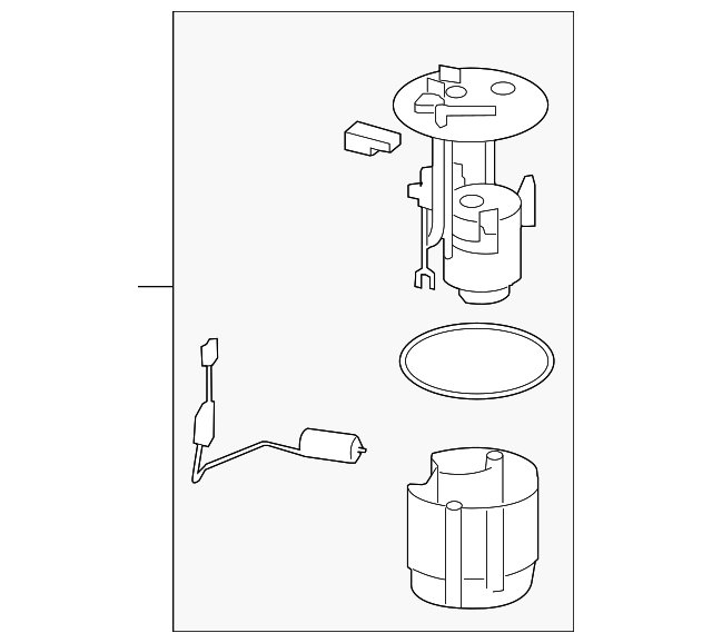 1760A496 - Mitsubishi Fuel Pump Assembly 2014-2018 Mitsubishi Outlander ...