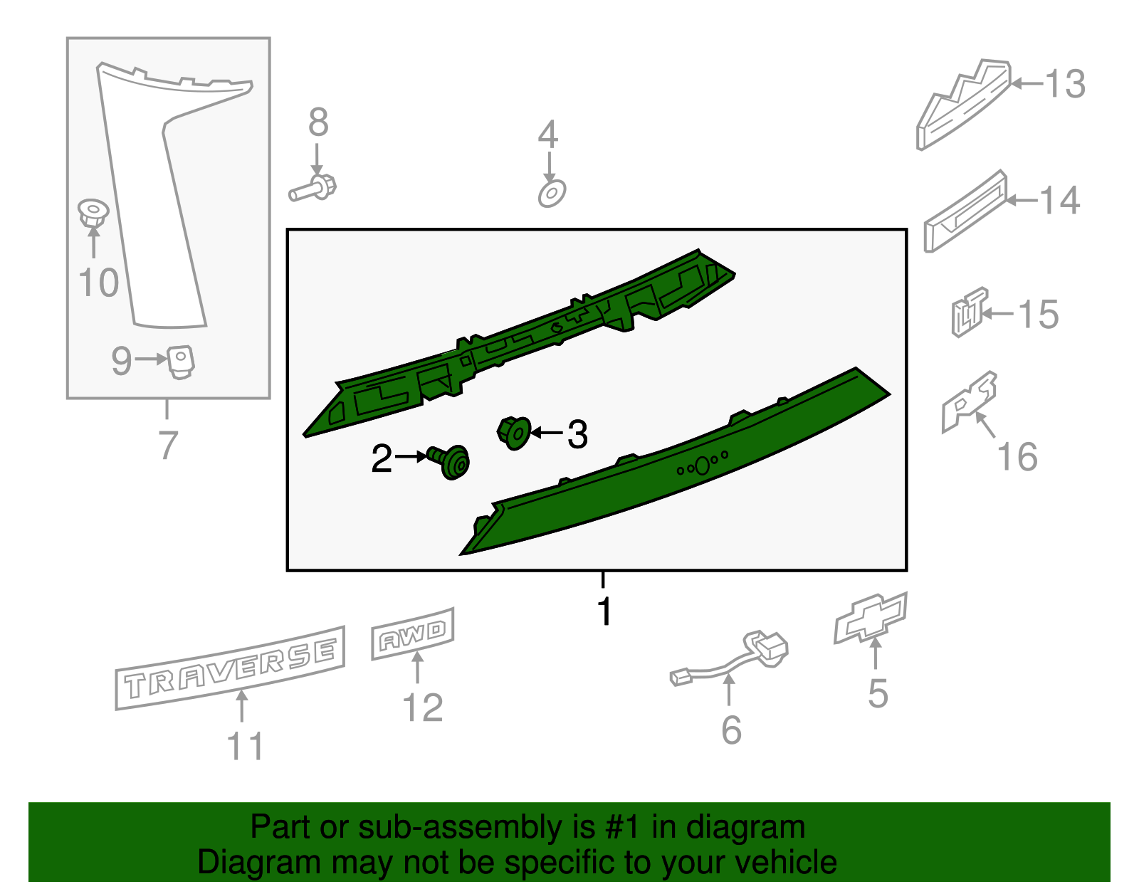 2022-2024 Chevrolet Applique 84816990 | Capital Chevy Parts