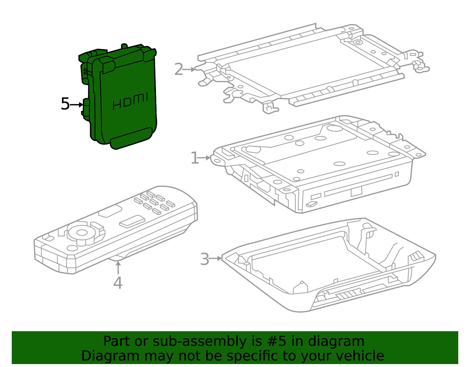 2020-2025 Toyota Video Monitor Bezel 86456-0E010 | Toyota Parts Center