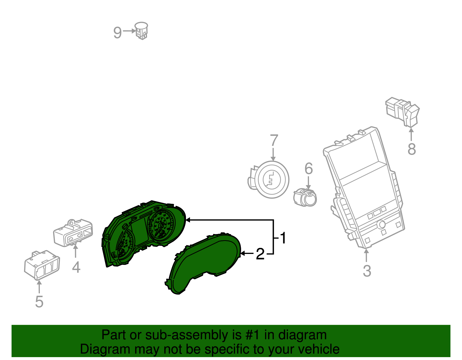 248105CD0A - Cluster Assembly 2018-2020 Infiniti Q60 | Infiniti of ...