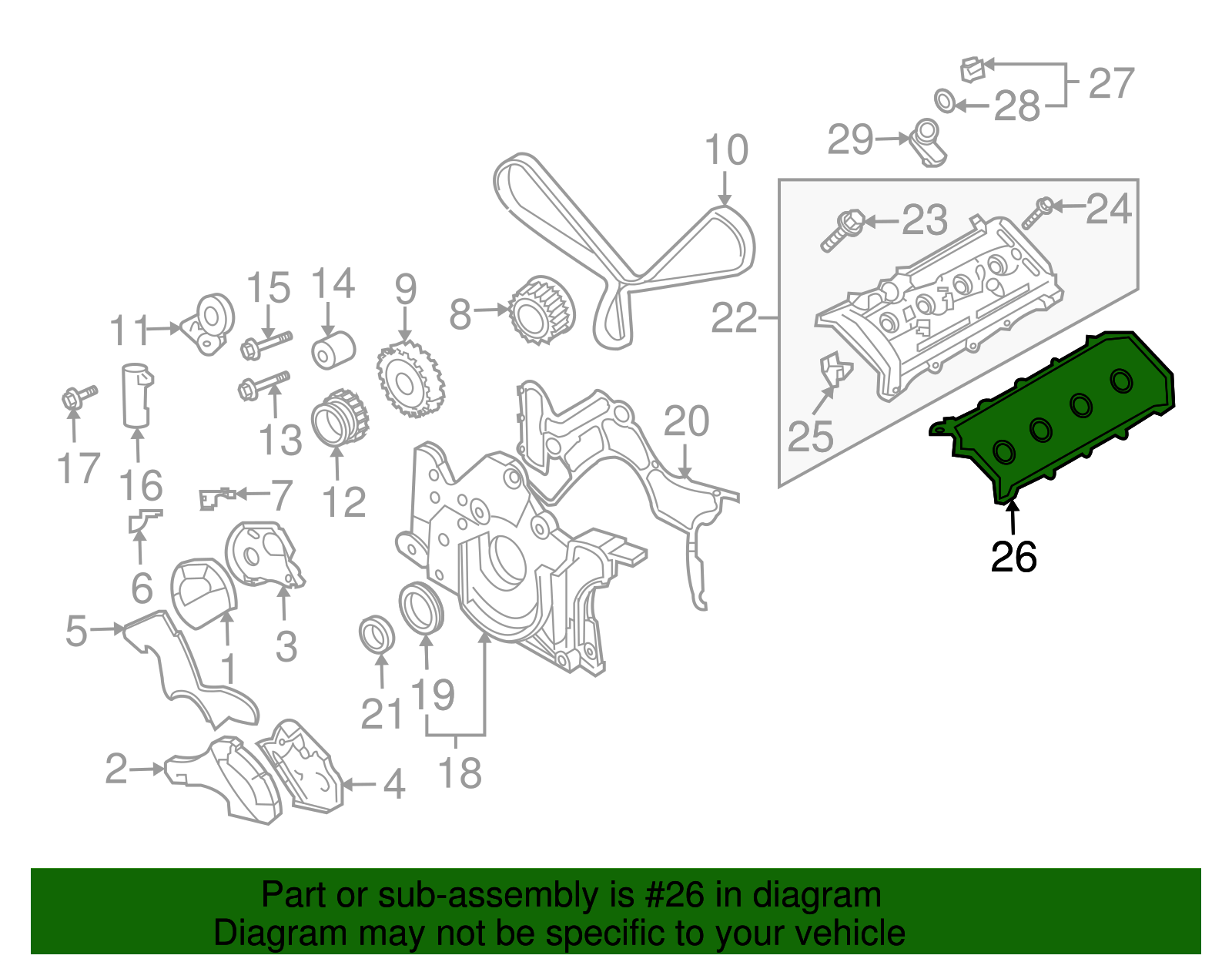 077-198-025-A - Valve Cover Gasket | Order Euro Parts