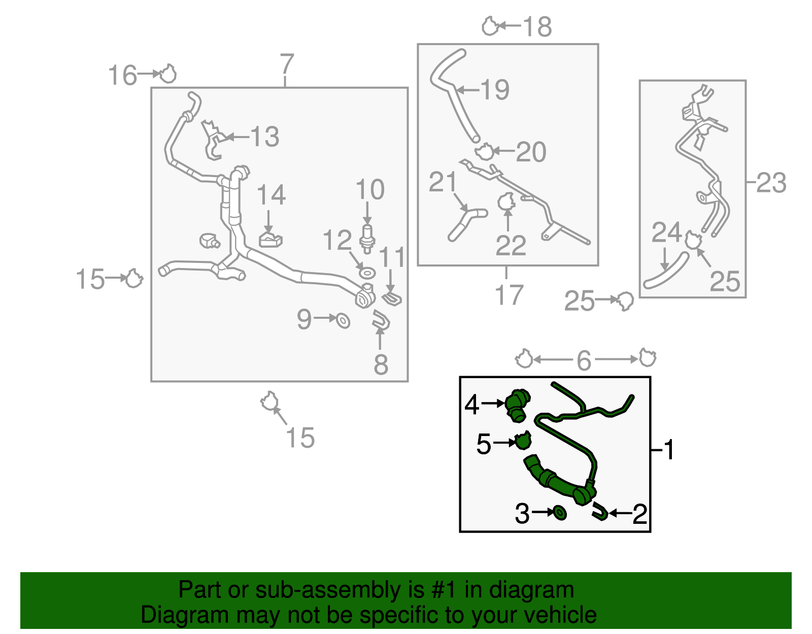5Q0-122-101-CM - Radiator Coolant Hose 2015 Volkswagen | Bam Wholesale ...