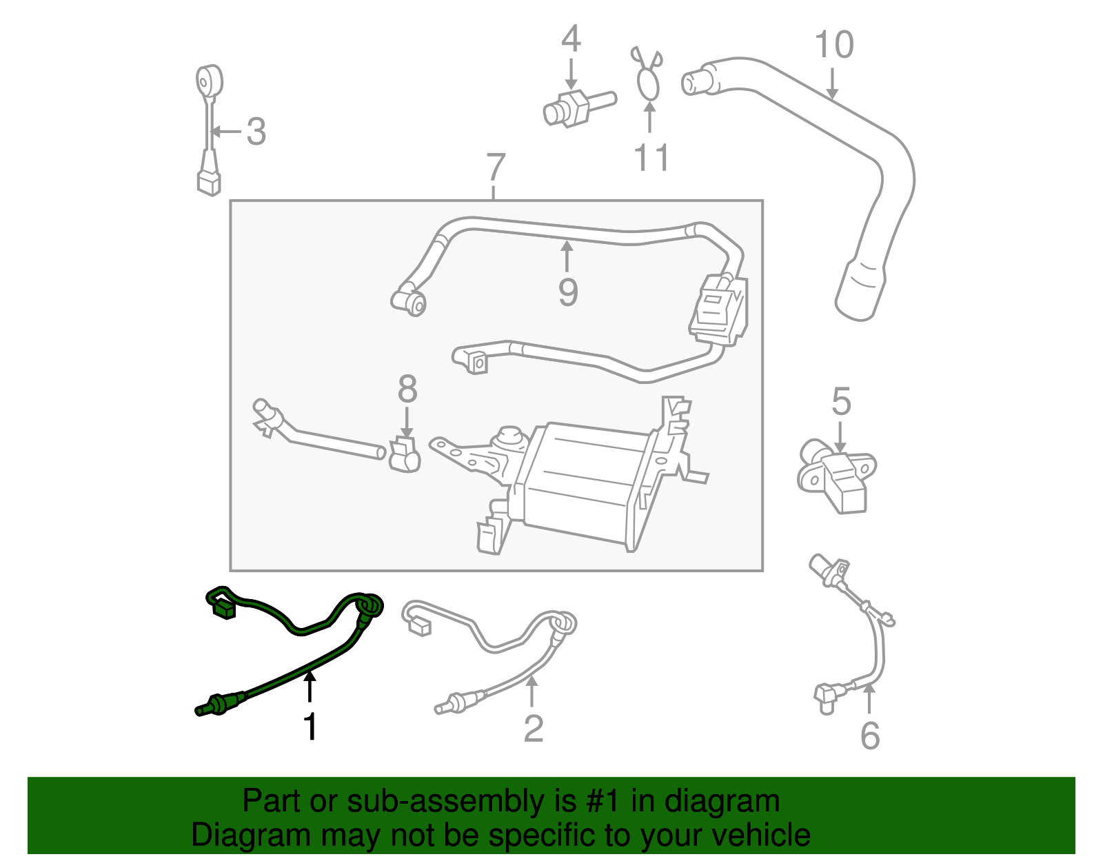 Genuine Toyota Oxygen Sensor part# 89467-12010 for 2004-2008 Toyota ...