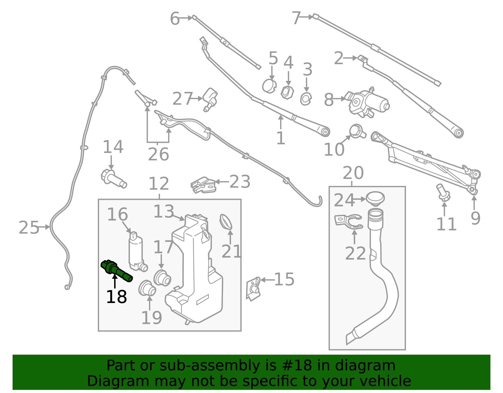 Washer Fluid Level Sensor CV6Z-10D968-A | OEM Parts Online