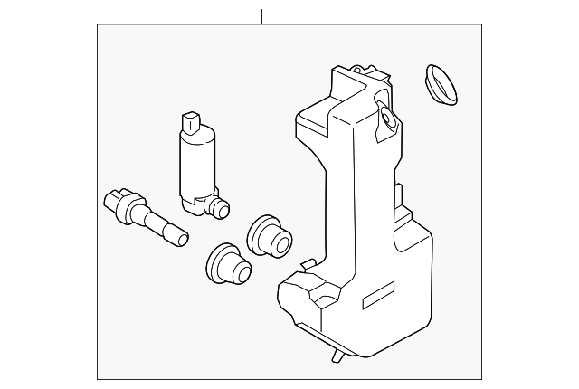 2015-2016 Ford | Washer Reservoir | BK2Z-17618-A | Walls' Ford Parts